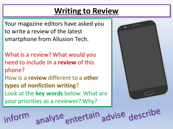 KS3 Review Writing – EnglishGCSE.co.uk