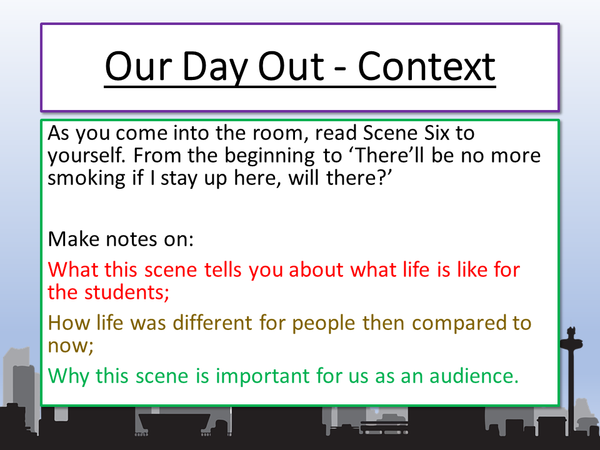 Our Day Out Context – EnglishGCSE.co.uk