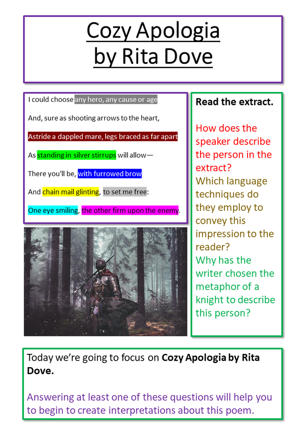 Cozy Apologia Poetry – EnglishGCSE.co.uk
