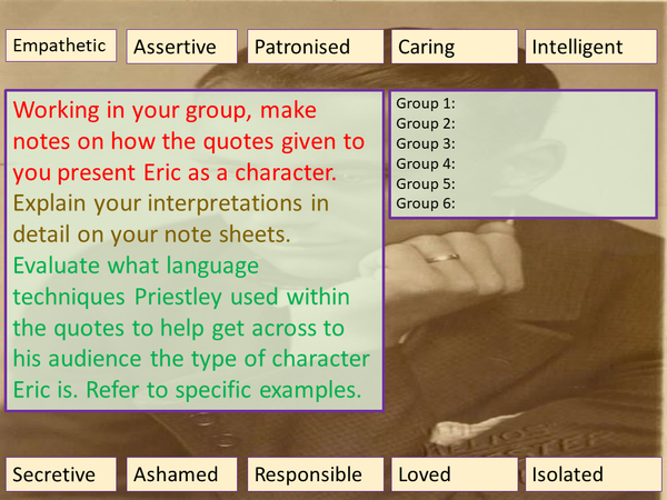 An Inspector Calls Eric Birling – EnglishGCSE.co.uk