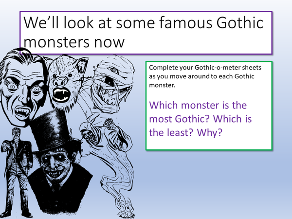 Gothic Fiction Monsters – EnglishGCSE.co.uk