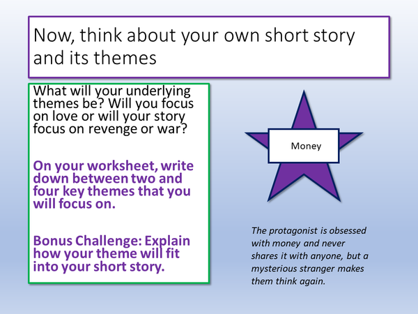 Creative Writing Themes – EnglishGCSE.co.uk