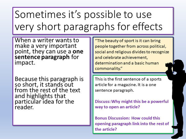 KS3 Paragraphing – EnglishGCSE.co.uk